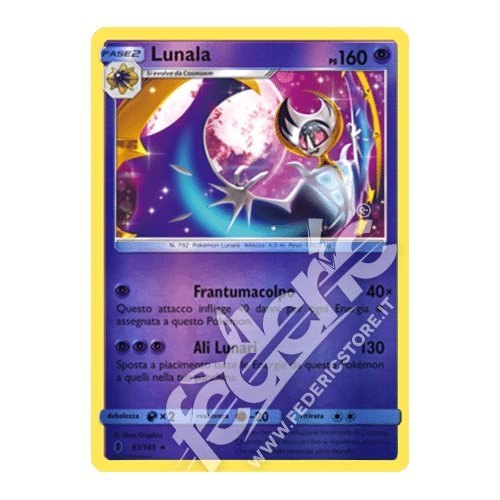 061-145 Lunala Rara Reverse (IT) – MINT » Federicstore