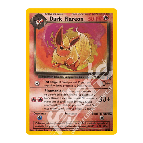 035-082 Dark Flareon Non Comune Unlimited (IT) – MINT » Federicstore