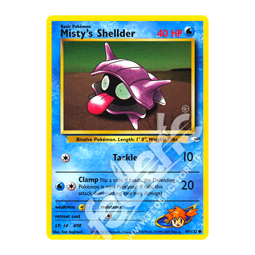 089-132 Misty’s Shellder Comune Unlimited (ENG) – MINT » Federicstore