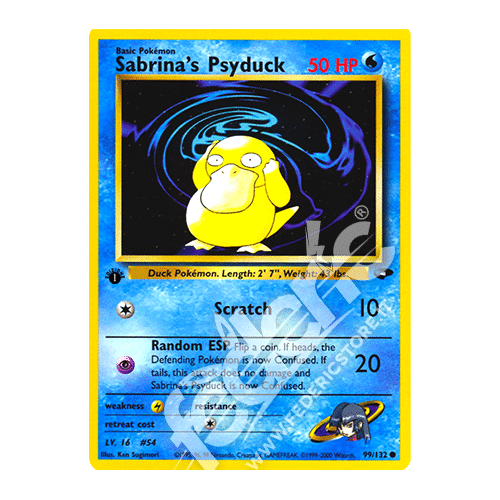 099-132 Sabrina’s Psyduck Comune Prima Edizione (ENG) – MINT » Federicstore