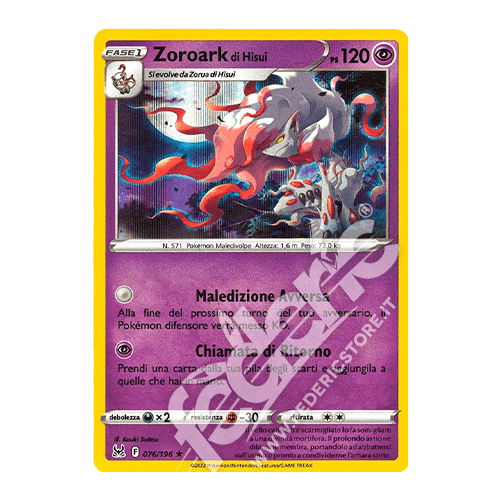 076-196 Zoroark Di Hisui Holo (IT) – MINT » Federicstore