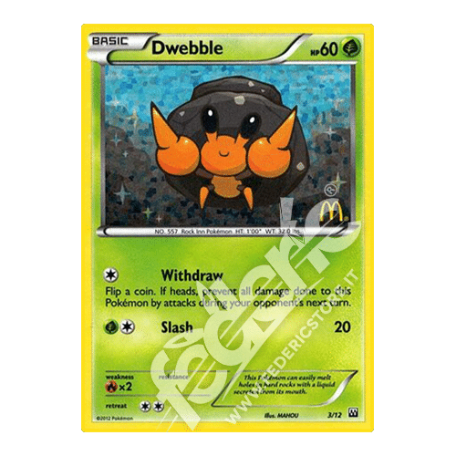 03-12 Dwebble Holo (ENG) – PACK FRESH » Federicstore