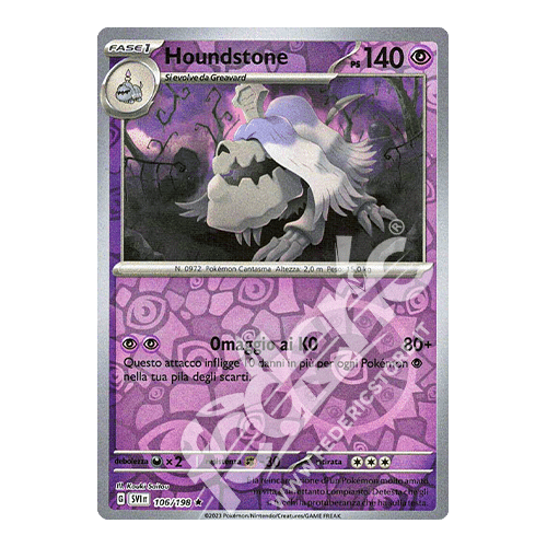 106-198 Houndstone Rara Reverse (IT) – MINT » Federicstore