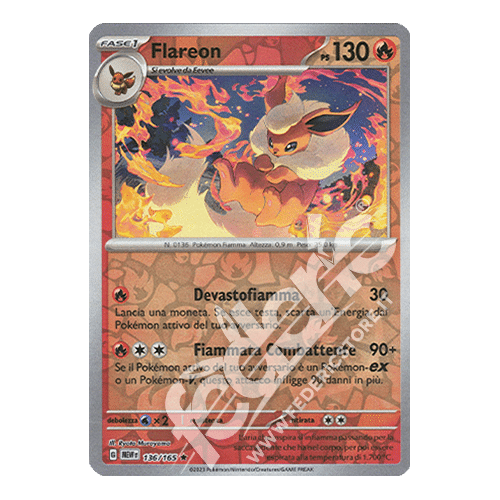 136-165 Flareon Rara Reverse (IT) – MINT » Federicstore