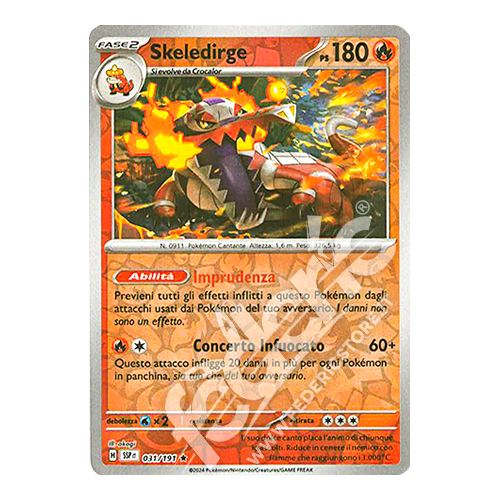 031-191 Skeledirge Rara Reverse (IT) – MINT » Federicstore